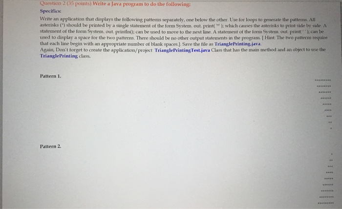 Solved Write an application that displays the following | Chegg.com