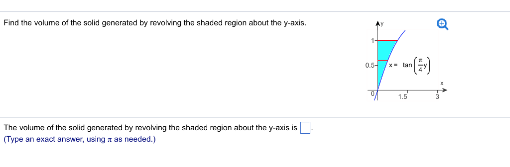 Solved Find the volume of the solid generated by revolving | Chegg.com
