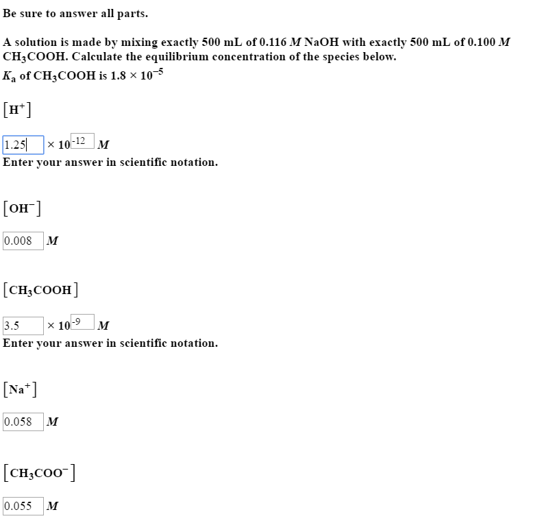 Solved A solution is made by mixing exactly 500 mL of 0.116 | Chegg.com