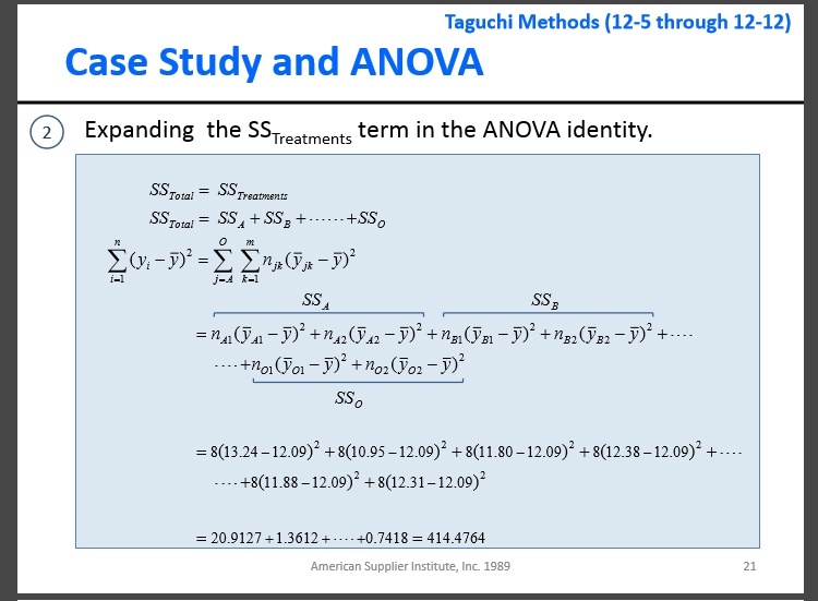 QUESTION 4 Chapter 12-Robust DOE part 7, "Using ANOVA | Chegg.com