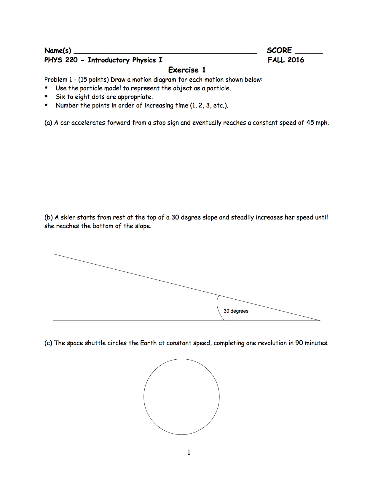 Solved Draw a motion diagram for each motion shown below: | Chegg.com