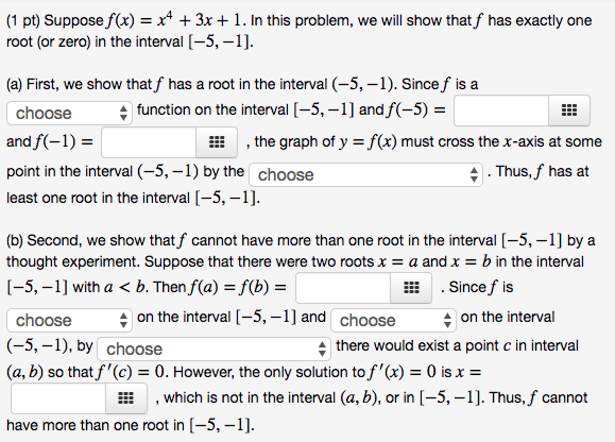 Solved The drop down menus that say choose are: a1) | Chegg.com