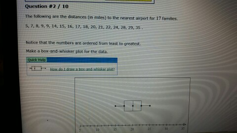 Solved The following are the distances (In miles) to the | Chegg.com