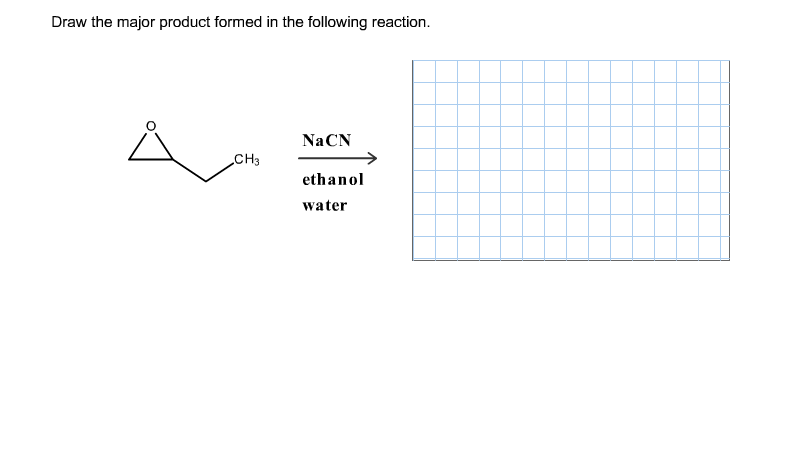 Solved Draw the major product formed in the following | Chegg.com