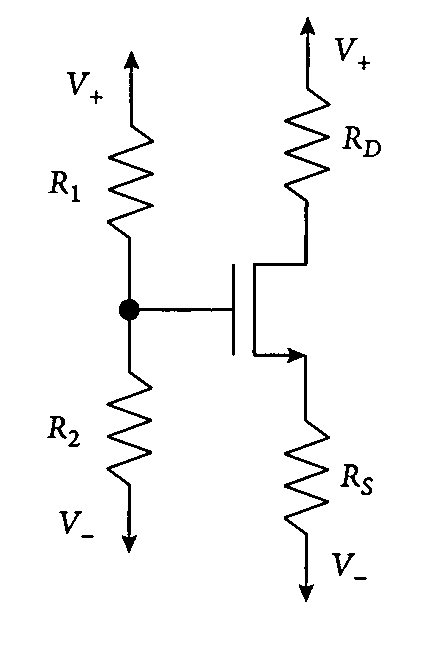 Solved Find values for R1, R2, RD, and RS for the circuit | Chegg.com