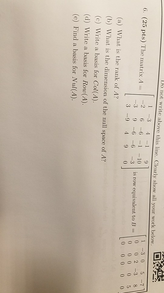 Solved Do not write above this line. Clearly show all your | Chegg.com