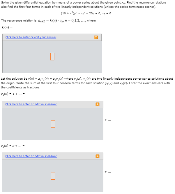 Solved Solve the given differential equation by means of a | Chegg.com