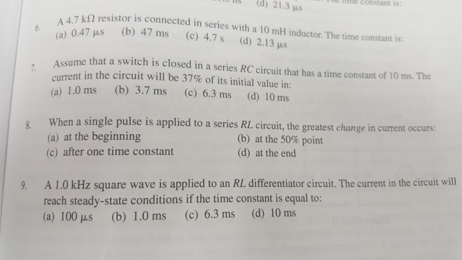 Solved REFERENCE 15; Lab manual, Experiment 30 ,Chapter 1 | Chegg.com