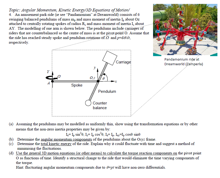 Solved Topic: Angular Momentum, Kinetic Energy/3D Equations | Chegg.com