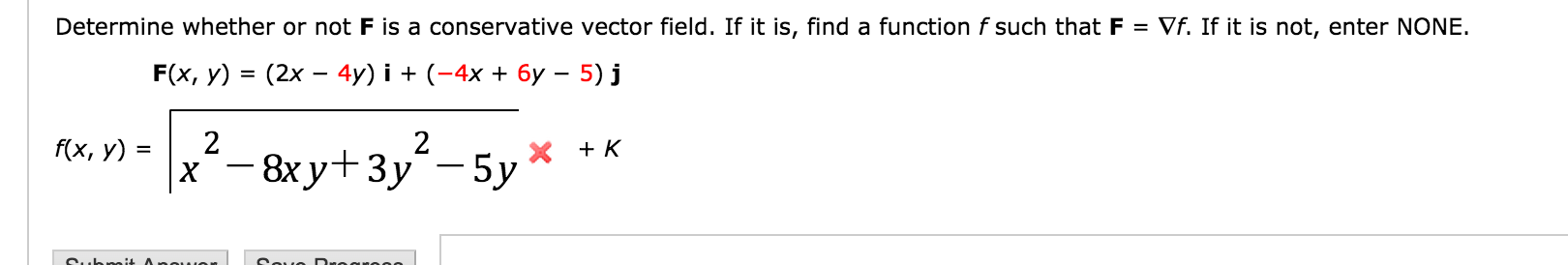 Solved Determine whether or not F s a conservative vector | Chegg.com