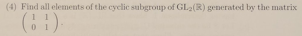 Solved Abstract Algebra | Chegg.com