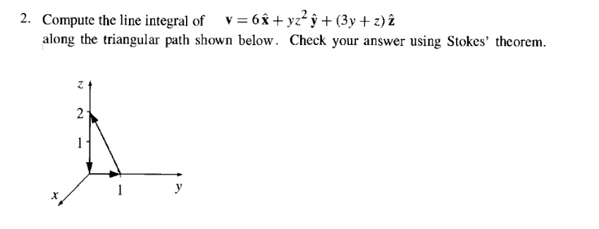 Solved Compute the line integral of along the triangular | Chegg.com