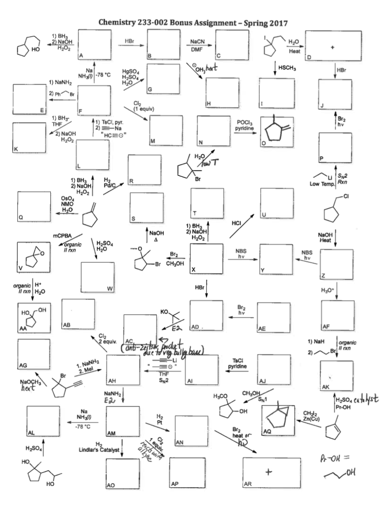 Solved Chemistry 233-002 Bonus Assignment Spring 2017 HSCH3 | Chegg.com