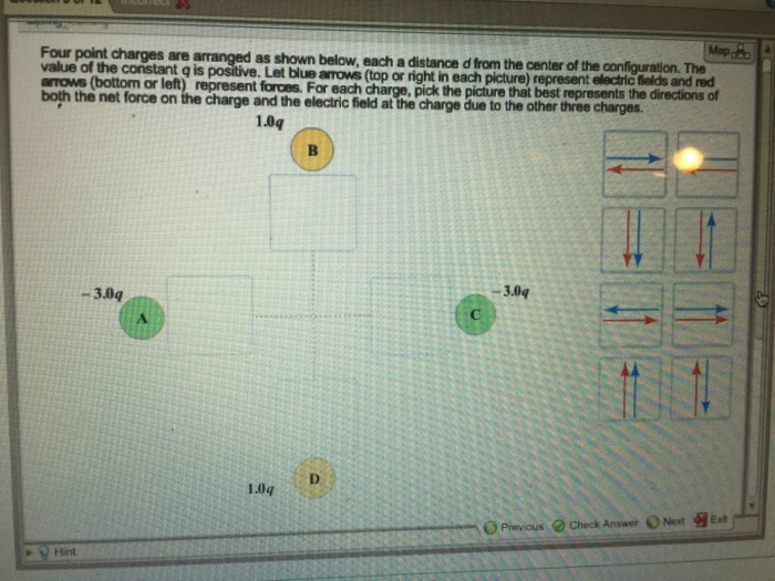 Solved Four point charges are arranged as shown below each a | Chegg.com