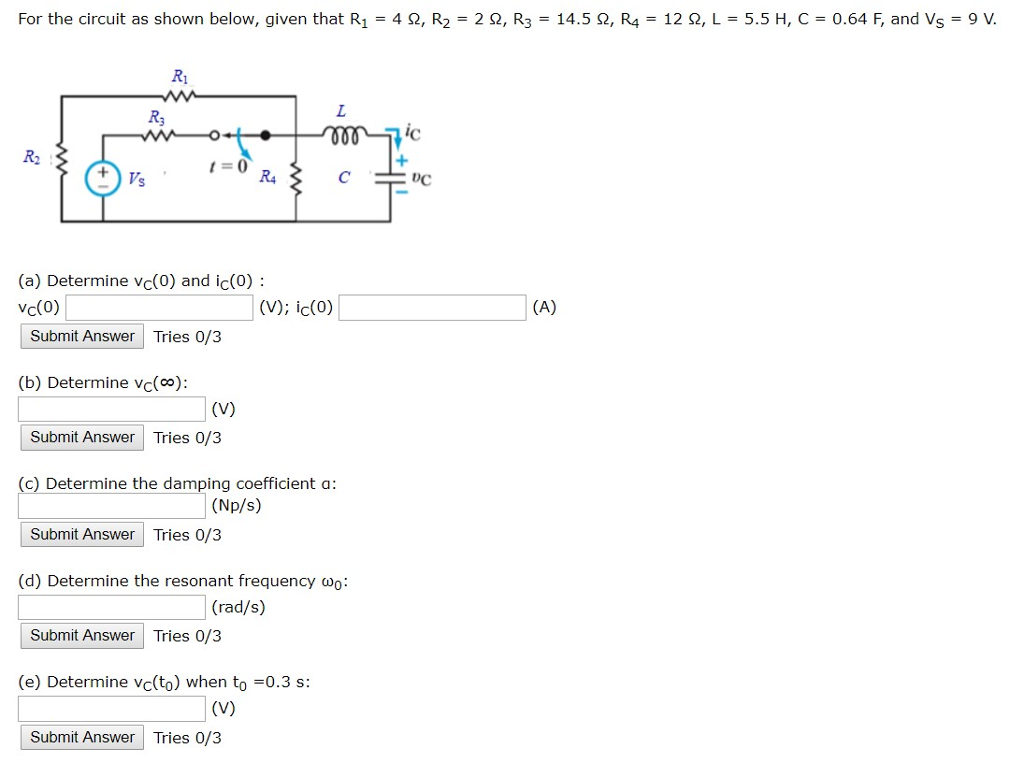 Solved For the circuit as shown below, given that R1 = 4 Ω, | Chegg.com