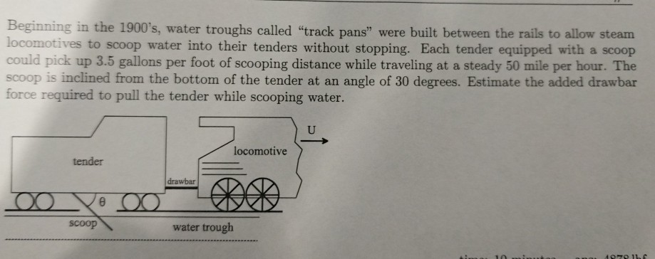 Solved Beginning in the 1900's, water troughs called "track | Chegg.com