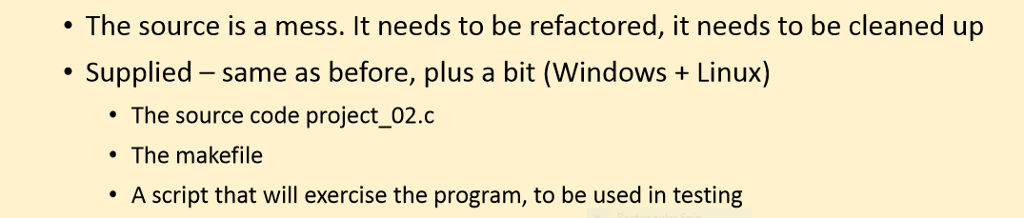 Solved We are supplied a program in source form that | Chegg.com