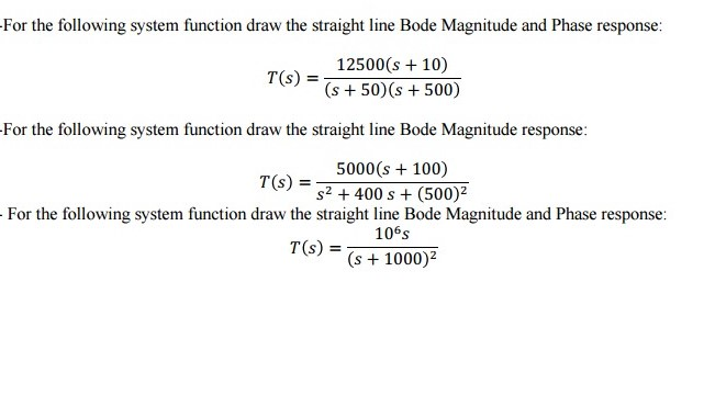 Solved For the following system function draw the straight | Chegg.com