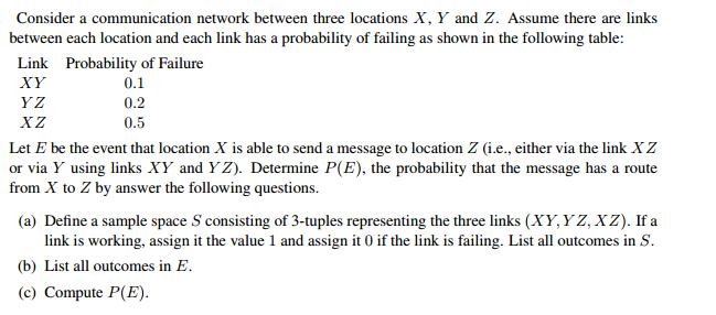 Solved Consider a communication network between three | Chegg.com