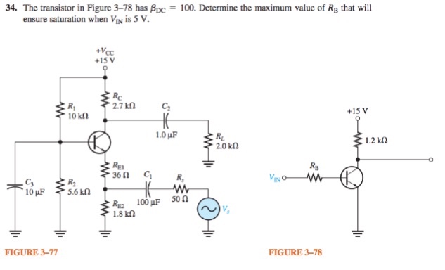 Solved 28. For the pmp CC amplifier in Figure 3-72, show | Chegg.com