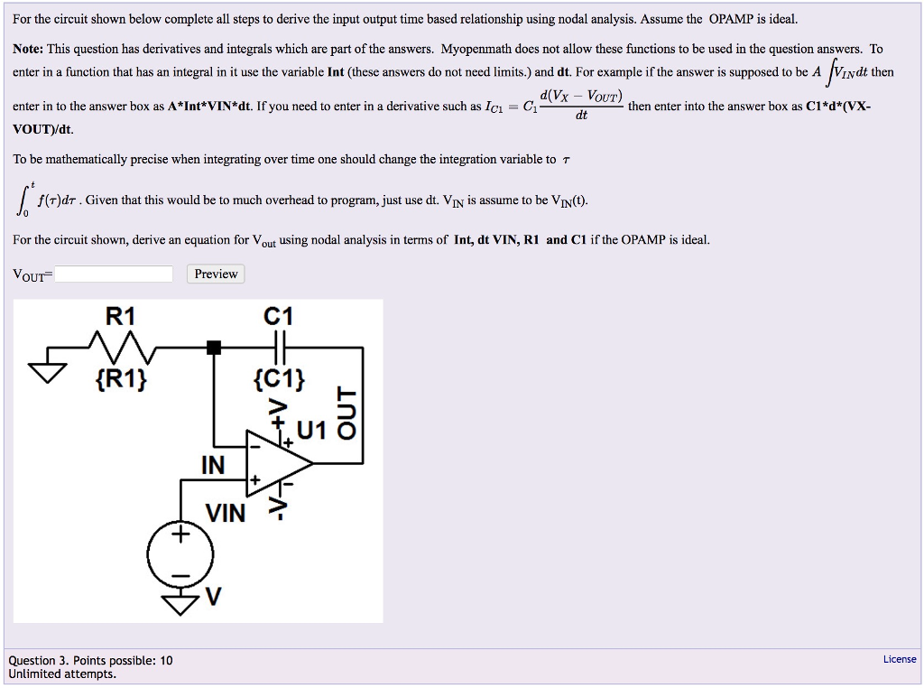Solved For the circuit shown below complete all steps to | Chegg.com