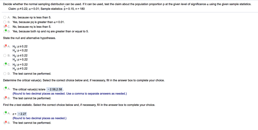 Solved Decide Whether The Normal Sampling Distribution Can