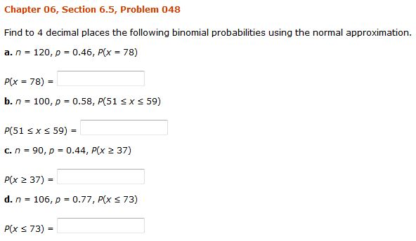 Solved Chapter 06, Section 6.5, Problem 048 Find to 4 | Chegg.com
