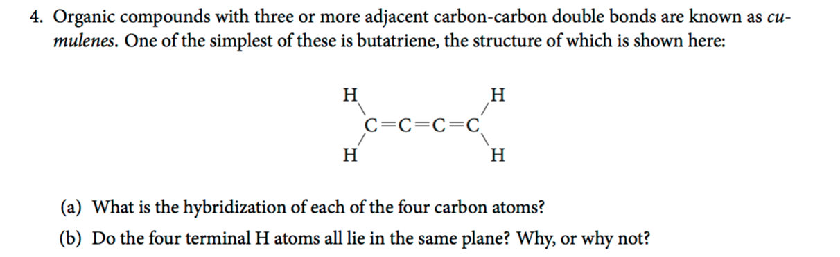 Solved Organic compounds with three or more adjacent | Chegg.com