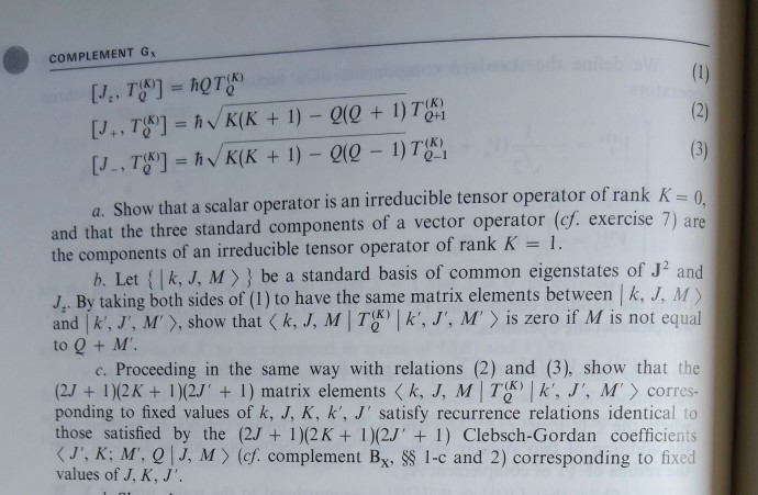 Solved 8. Irreducible tensor operators Wigner-Eckart theorem | Chegg.com