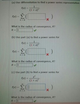 Solved Use differentiation to find a power series | Chegg.com
