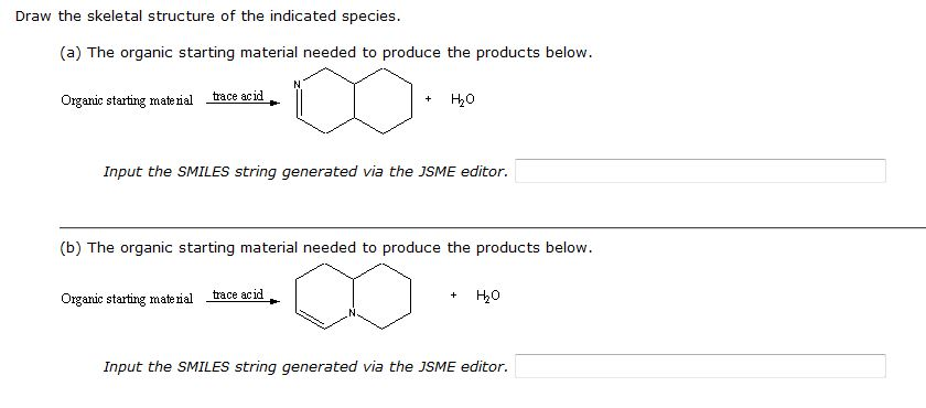 Solved Draw the skeletal structure of the indicated species. | Chegg.com