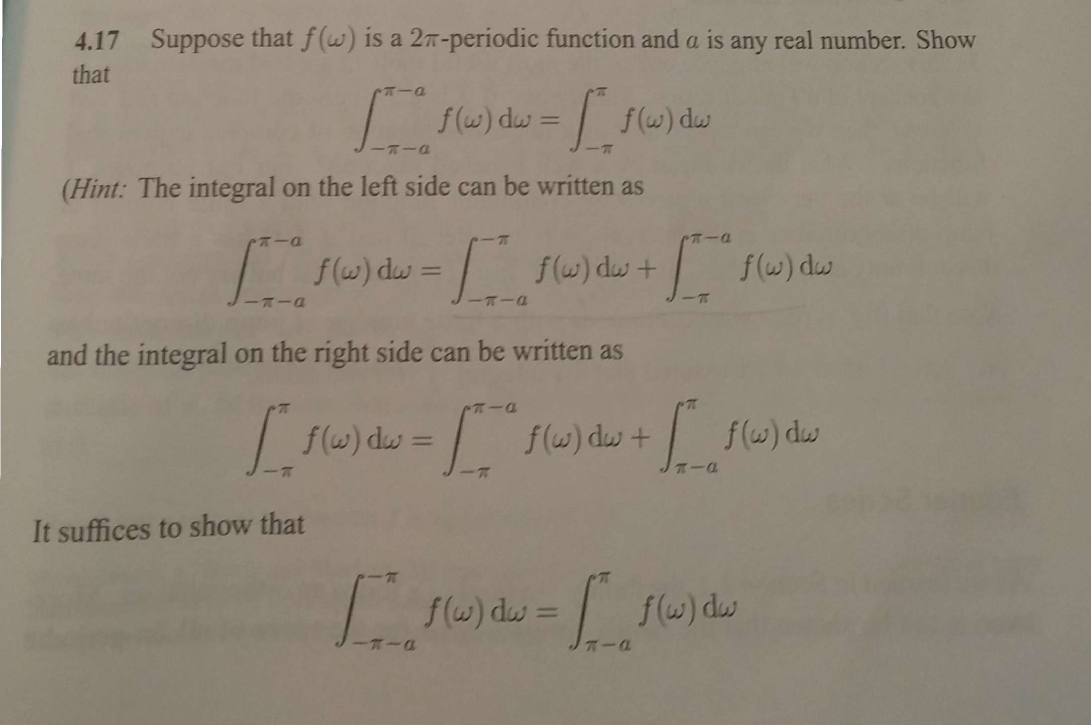 Solved Suppose that f(omega) is a 2 pi-periodic function and | Chegg.com
