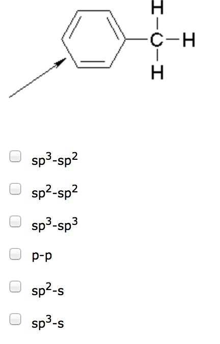 Solved 2 sp -s Sp-sp 2 Sp-sp 3 | Chegg.com