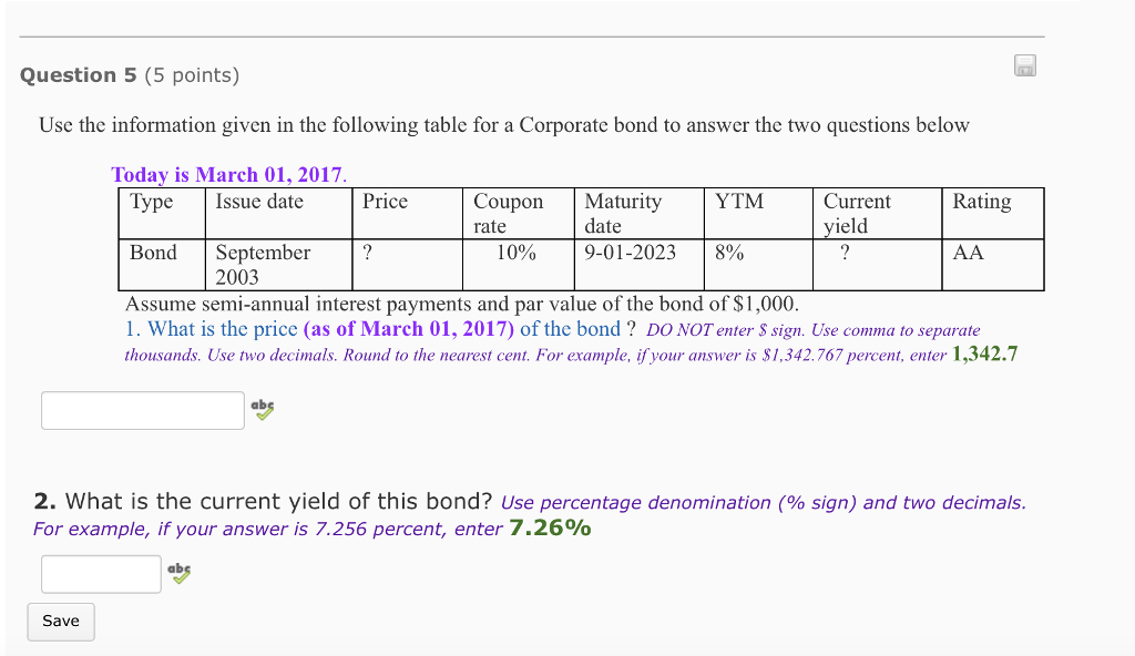 Solved Question 5 (5 points) Use the information given in | Chegg.com