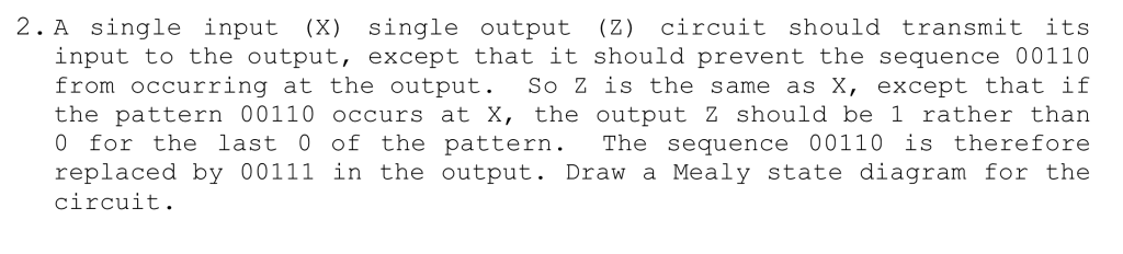Solved 2. A single input (X) single output (Z) circuit | Chegg.com