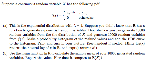 Solved Suppose a continuous random variable X has the | Chegg.com Solved Suppose a continuous random variable X has the | Chegg.com