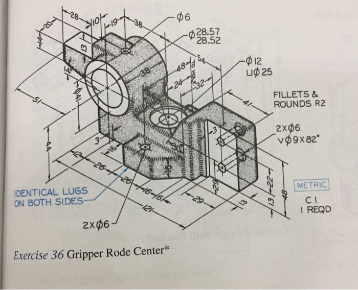 Solved I need help on how to draw this in solidworks (step | Chegg.com