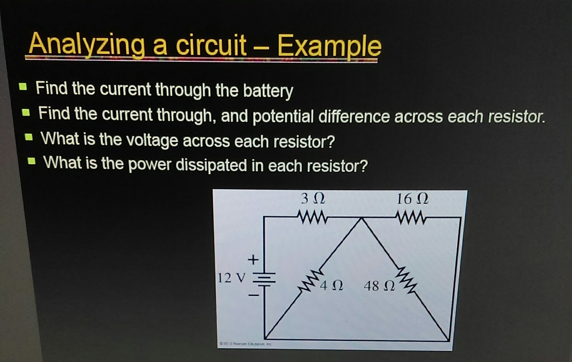 Solved Find the current through the battery Find the current | Chegg.com