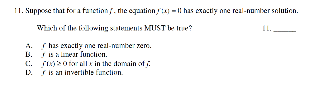 Solved Suppose that for a function f, the equation f(x) = 0 | Chegg.com