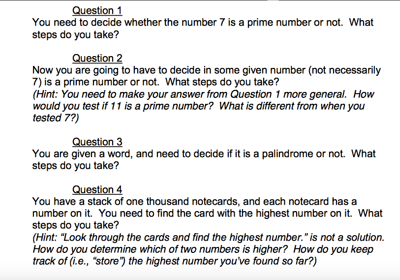 Solved Question 1 You need to decide whether the number 7 is | Chegg.com