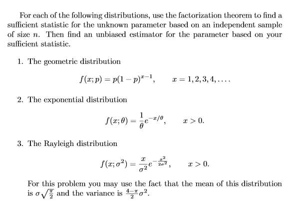 Solved For Each Of The Following Distributions Use The