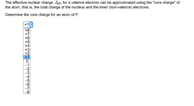 Solved The effective nuclear charge, Zeff, for a valence | Chegg.com