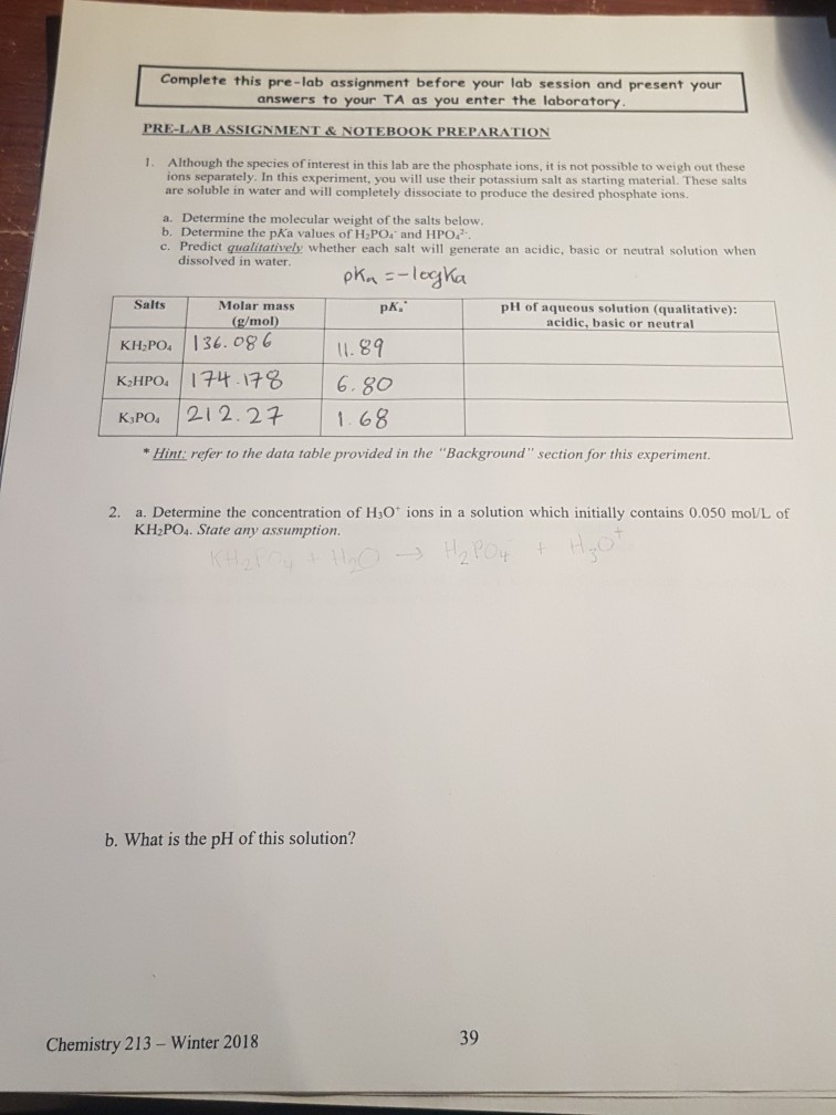 Complete this pre-lab assignment before your lab | Chegg.com