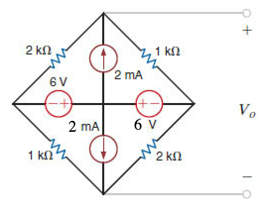 Solved Find Vo In The Network In The Figure Using Loop