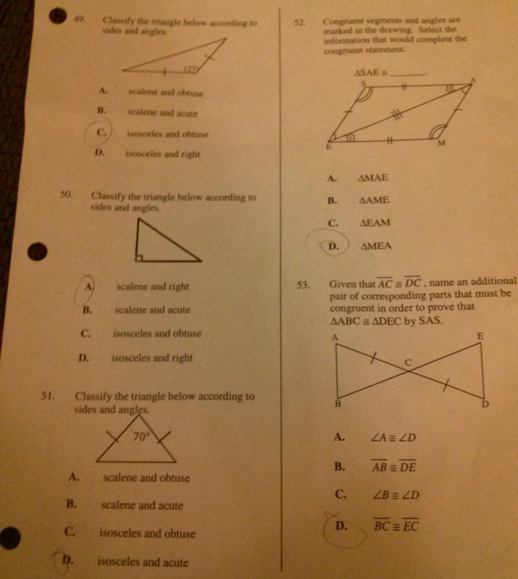 Solved Classify the triangle bellow according to sides and | Chegg.com