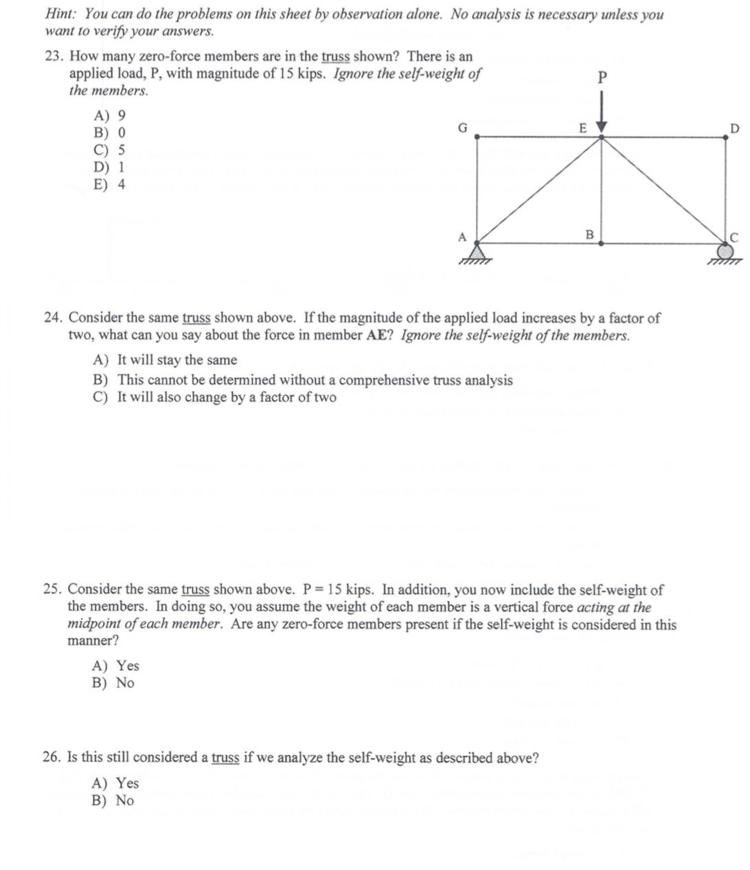 Solved You can do the problems on this sheet by observation | Chegg.com