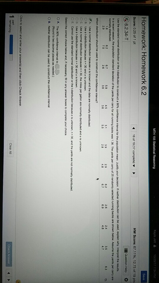 Solved MTH 155 Statistical Reasoning Homework: Homework 6.2 | Chegg.com Solved MTH 155 Statistical Reasoning Homework: Homework 6.2 | Chegg.com
