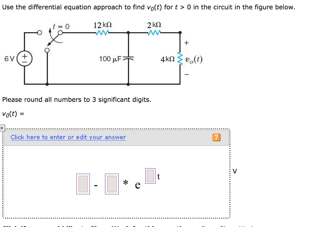 Solved Use the differential equation approach to find vo(t) | Chegg.com