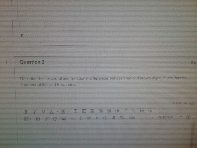 Solved D Question 2 8 pt Describe the structural and | Chegg.com