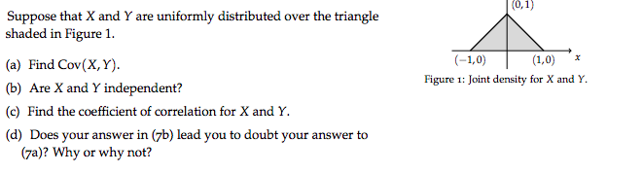 Solved Suppose that X and Y are uniformly distributed over | Chegg.com